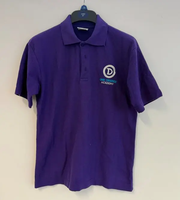 PRE LOVED ONE DEGREE PURPLE POLO SHIRT | Smiths Schoolwear