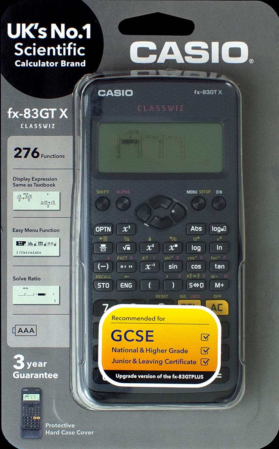 Casio Scientific Calculator Black - FX83GTX | Smiths Schoolwear