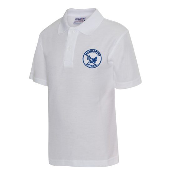 Monkfrith White Polo Shirt | Smiths Schoolwear