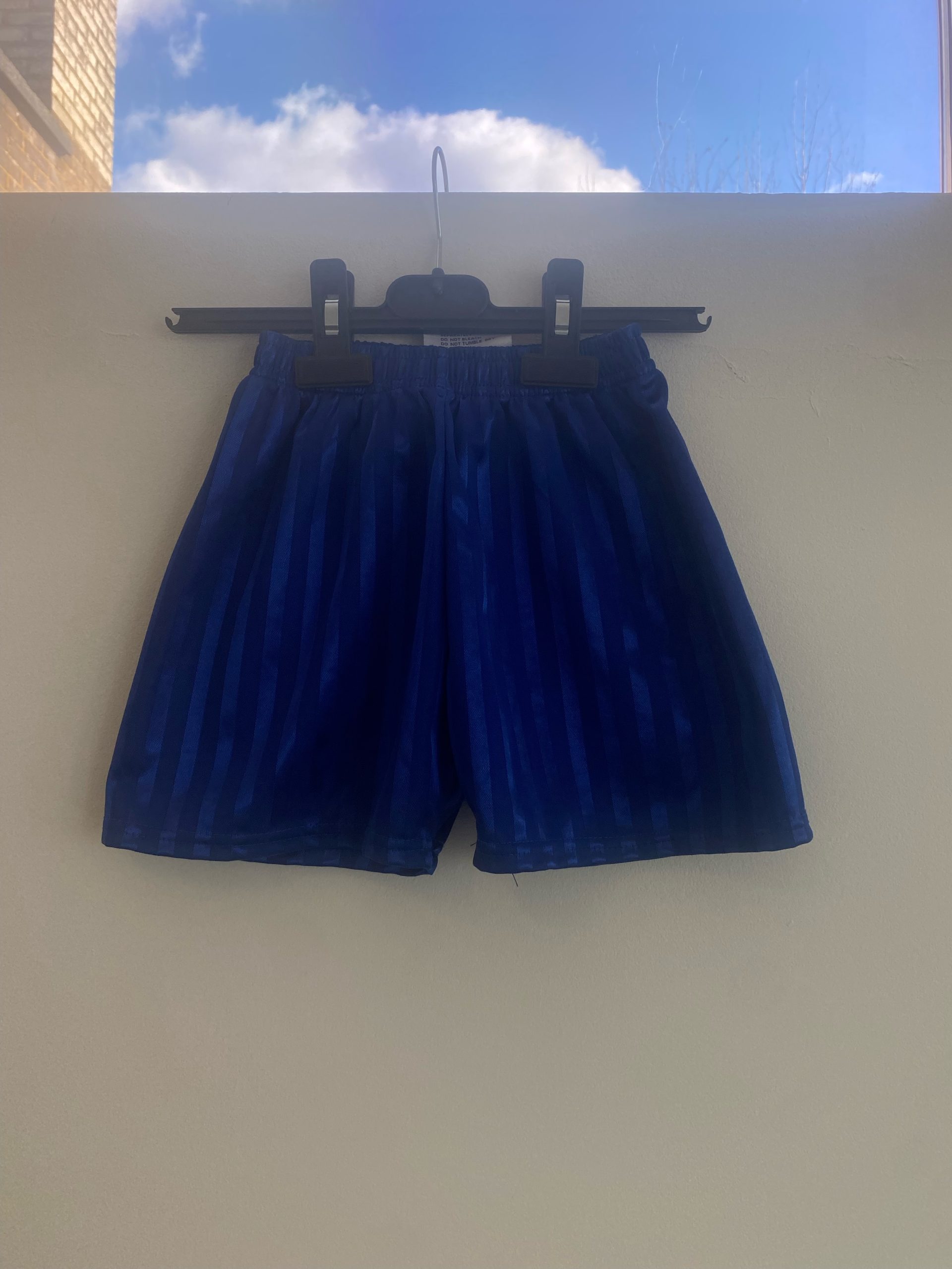 PRE LOVED INNOVATION SHADOW STRIPED SHORTS - ROYAL | Smiths Schoolwear