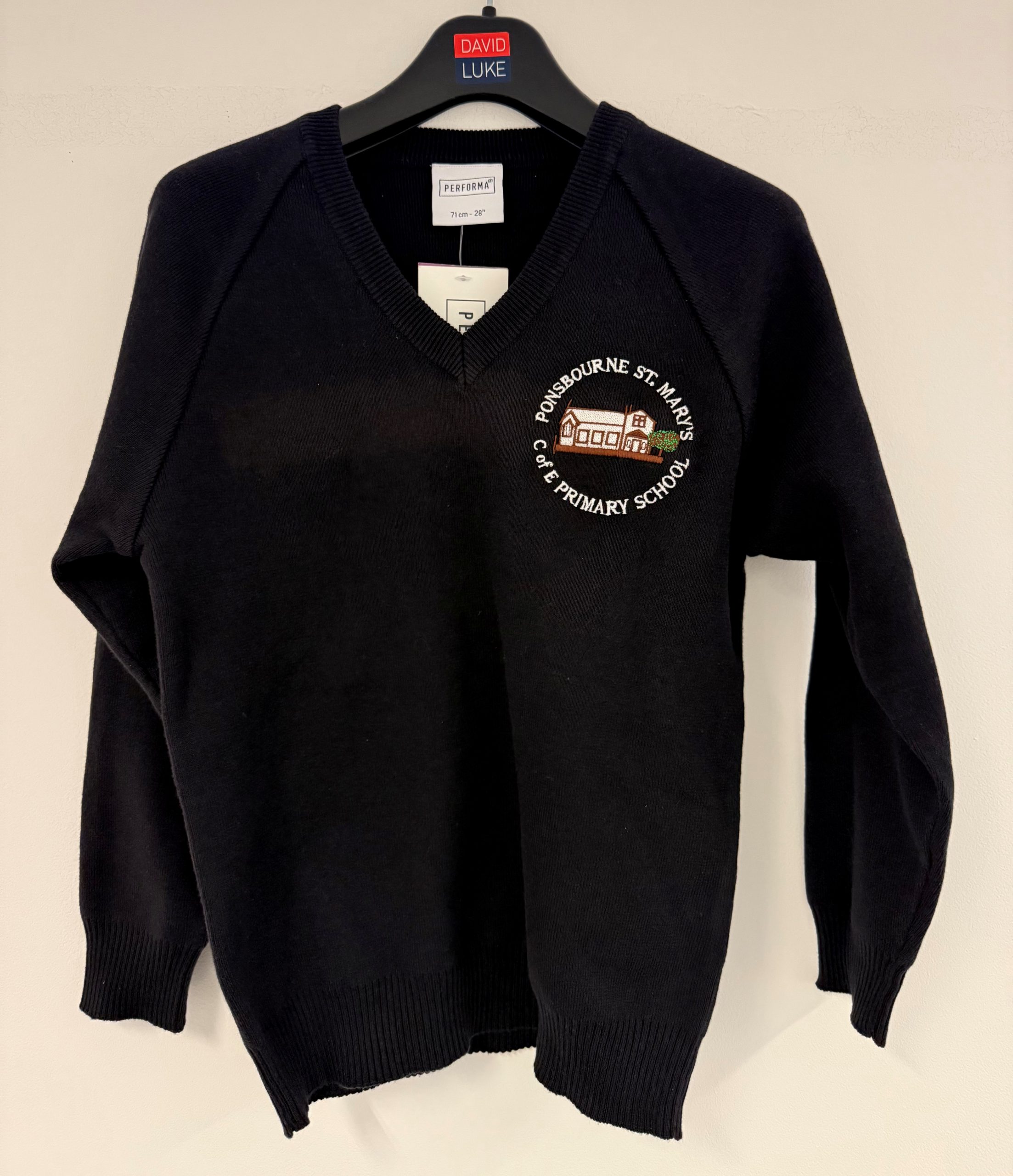 PRE LOVED PONSBOURNE V NECK JUMPER | Smiths Schoolwear