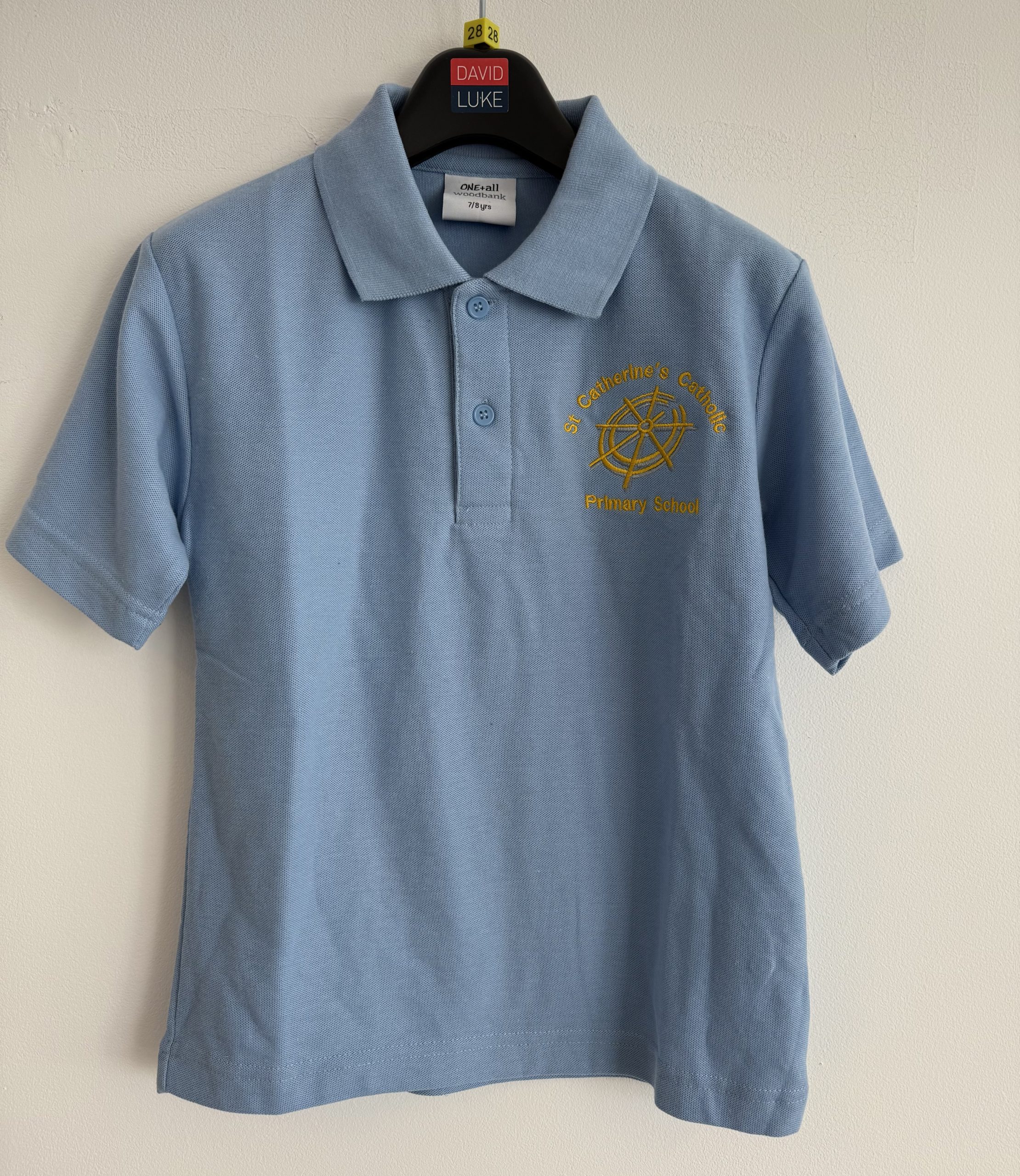 PRE LOVED ST CATHERINE'S SKY POLO SHIRT | Smiths Schoolwear